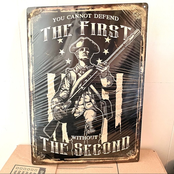Wall Decor | New First Second Amendments Metal Sign | Poshmark